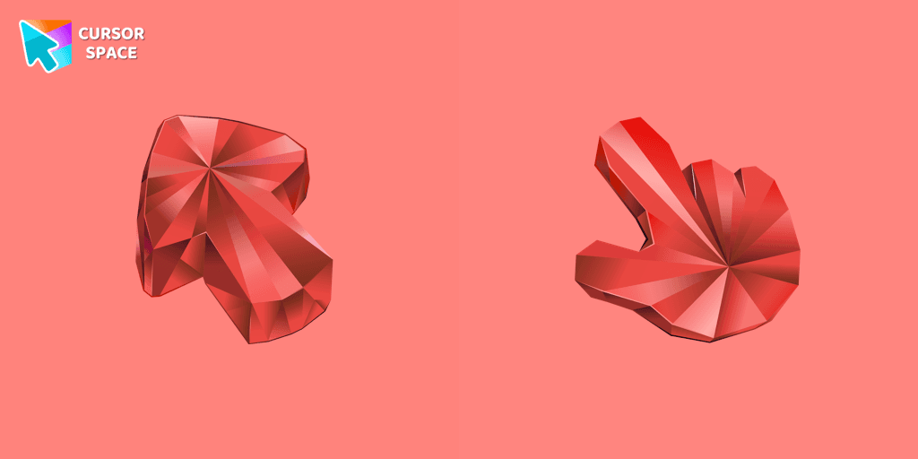 Cute Cursor Ruby Stone Texture - Cursor Pack | Cursor Space